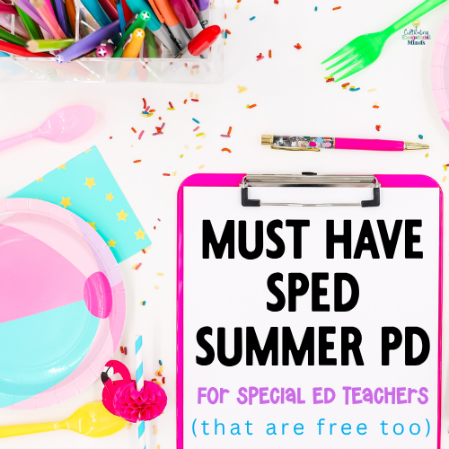 Must have sped summer pd • Cultivating Exceptional Minds