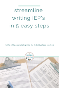 Using IEP Data Collection Sheets to Simplify Writing Your IEP ...