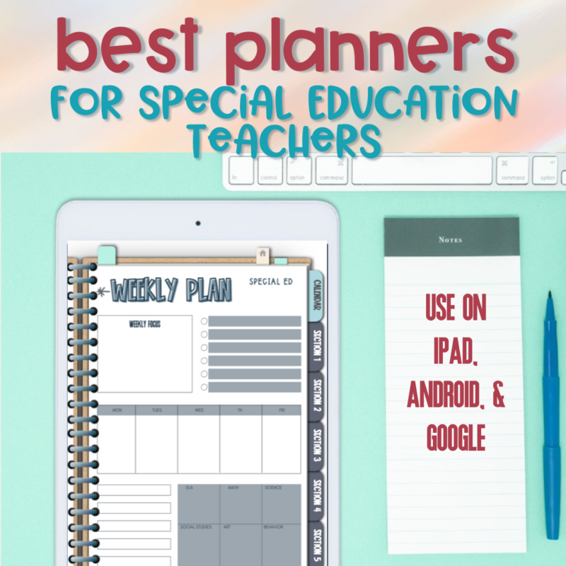 Best Planner For Special Education Teachers • Cultivating Exceptional Minds