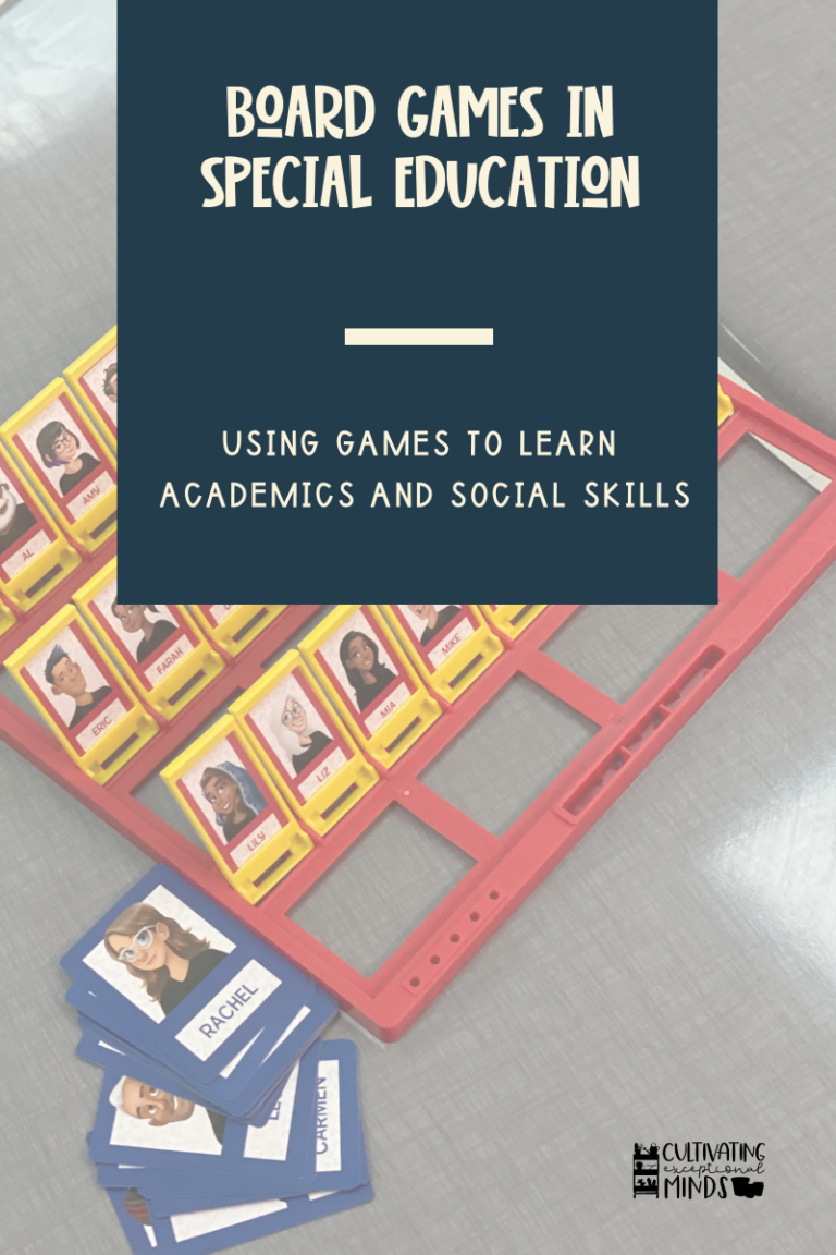 Benefits of Using Board Games in Special Education • Cultivating ...