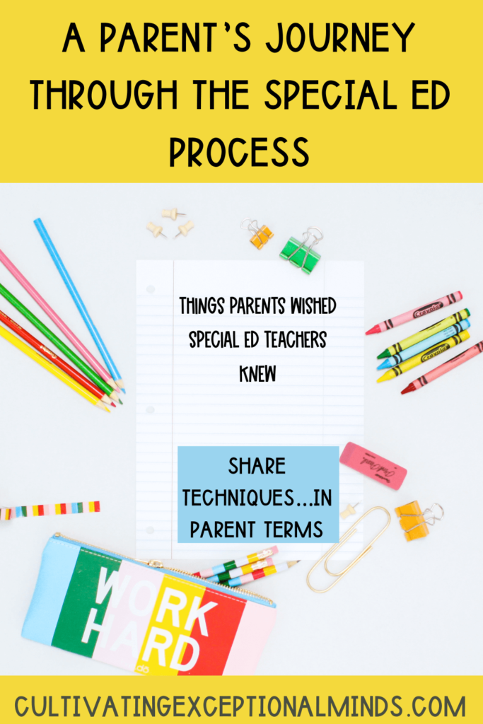 A Parent’s Journey Through the Special Ed process • Cultivating ...