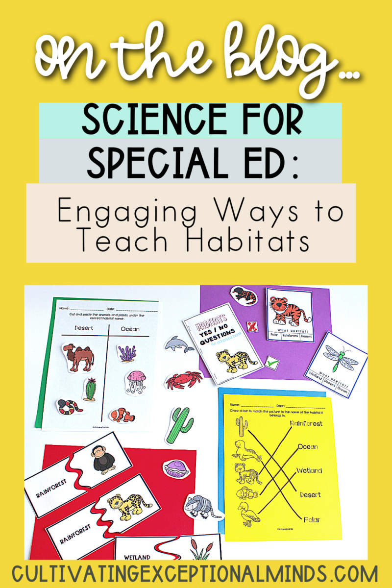 5 Ways to Teach an Adapted Animal Habitat Unit Your students will love ...