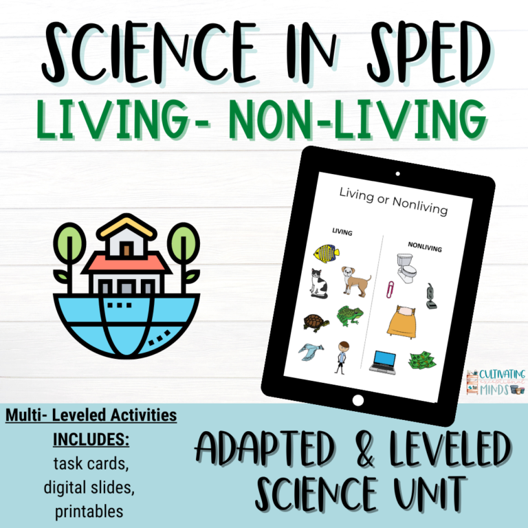How to Teach Living and Nonliving In Special Education • Cultivating ...