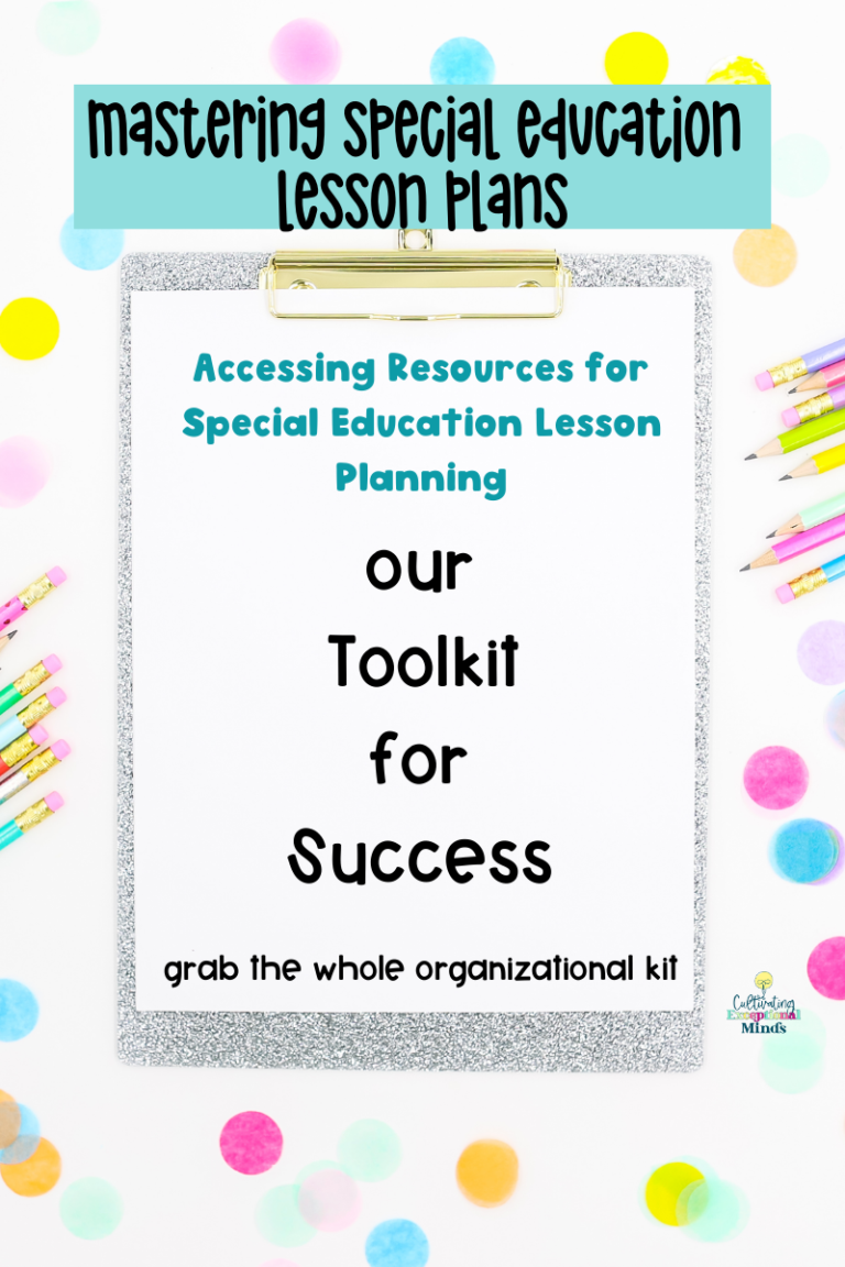 Mastering Special Education Lesson Plans: Your Ultimate Guide ...