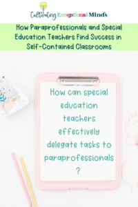 Unlocking Success: How Paraprofessionals and Special Education Teachers ...