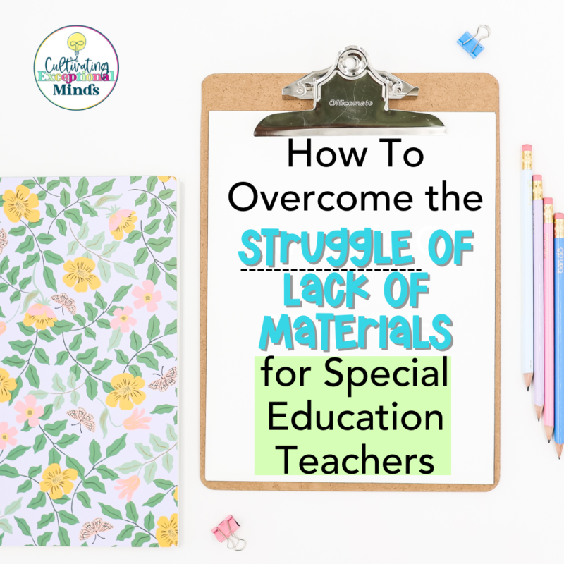Overcoming the Struggle Of Lack of Materials for Special Education ...