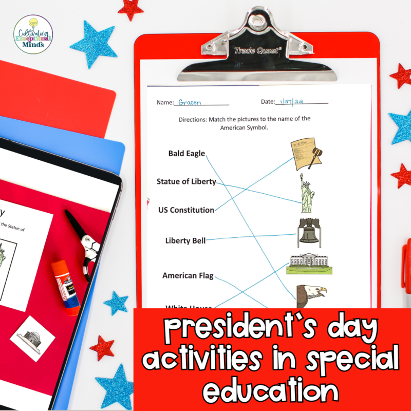 Presidents Day Activities for Special Education Classrooms ...