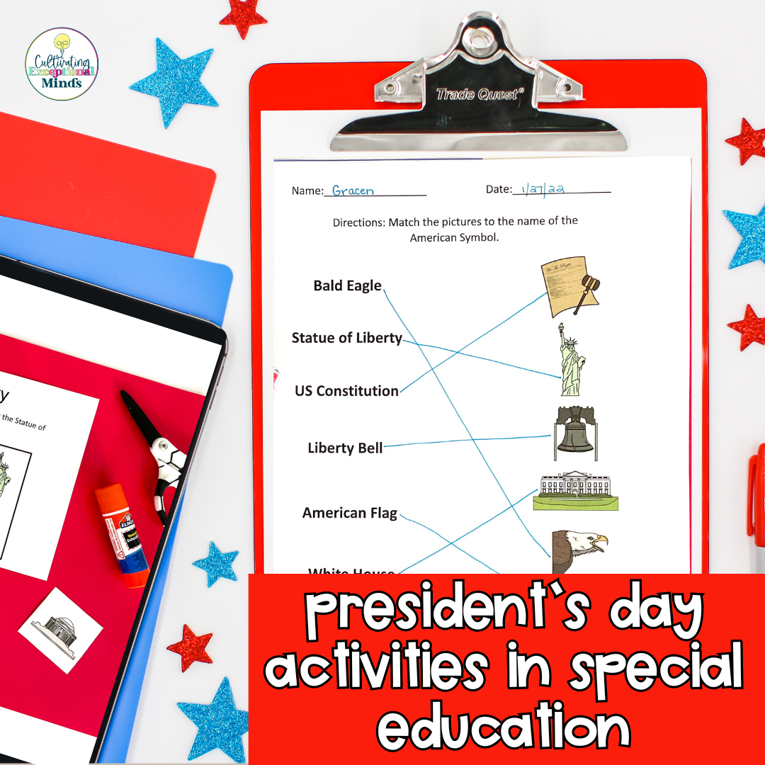 Presidents Day Activities for Special Education Classrooms ...