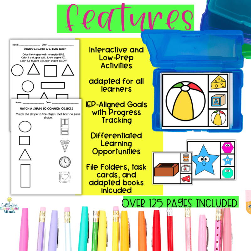 Special education math skills 2D shapes • Cultivating Exceptional Minds