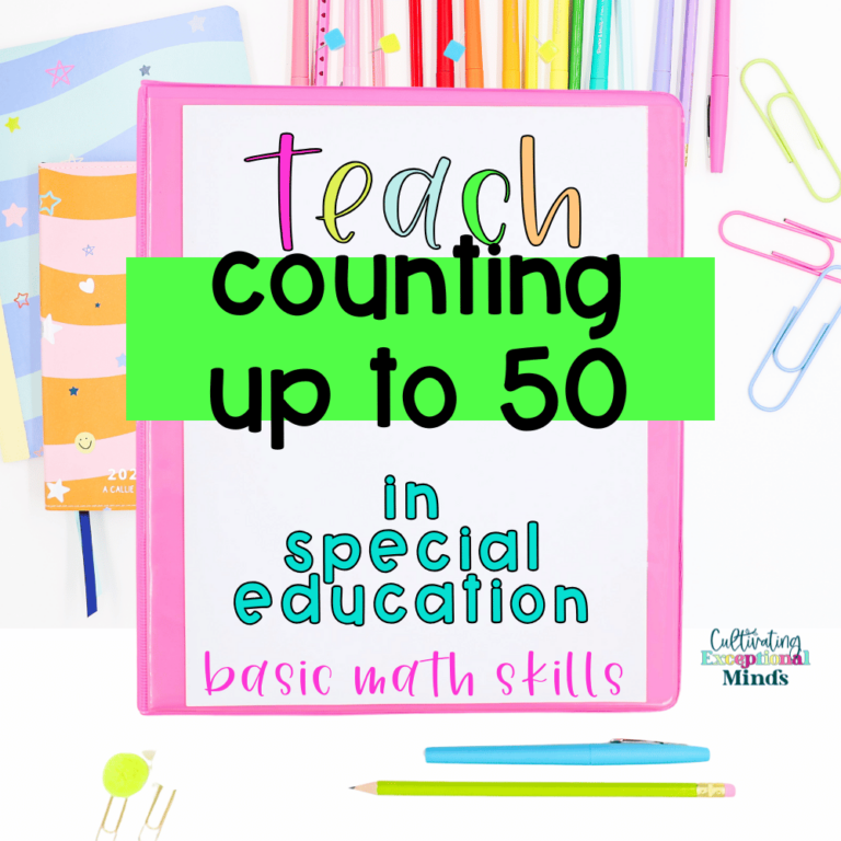 teaching counting in special education classrooms • Cultivating ...