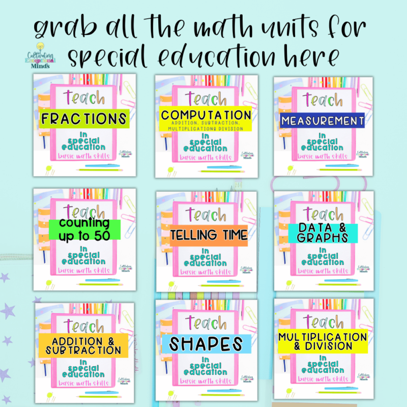 Teach Math in Special Education • Cultivating Exceptional Minds