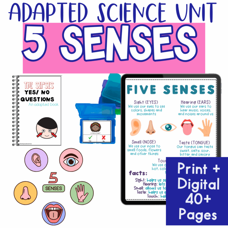 adapted five senses science activities for special education ...