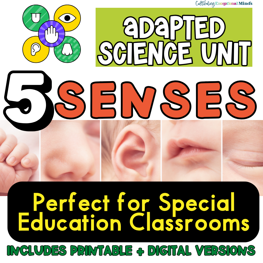 adapted five senses science activities for special education ...