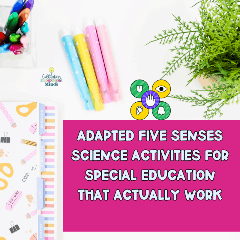 adapted five senses science activities for special education ...
