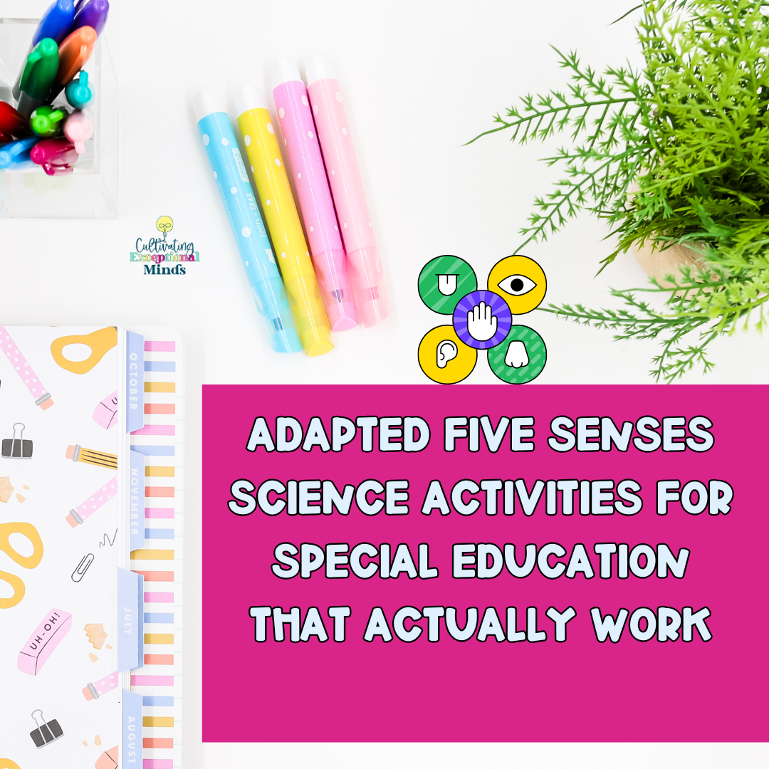 adapted five senses science activities for special education ...